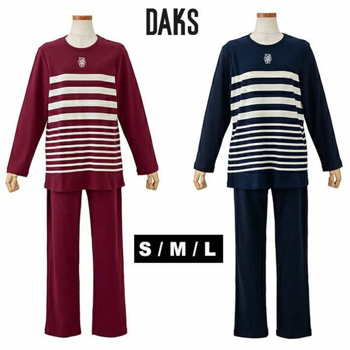 【DAKS】40スムース パネルボーダー レディース パジャマ | arakawa ONLINE SHOP